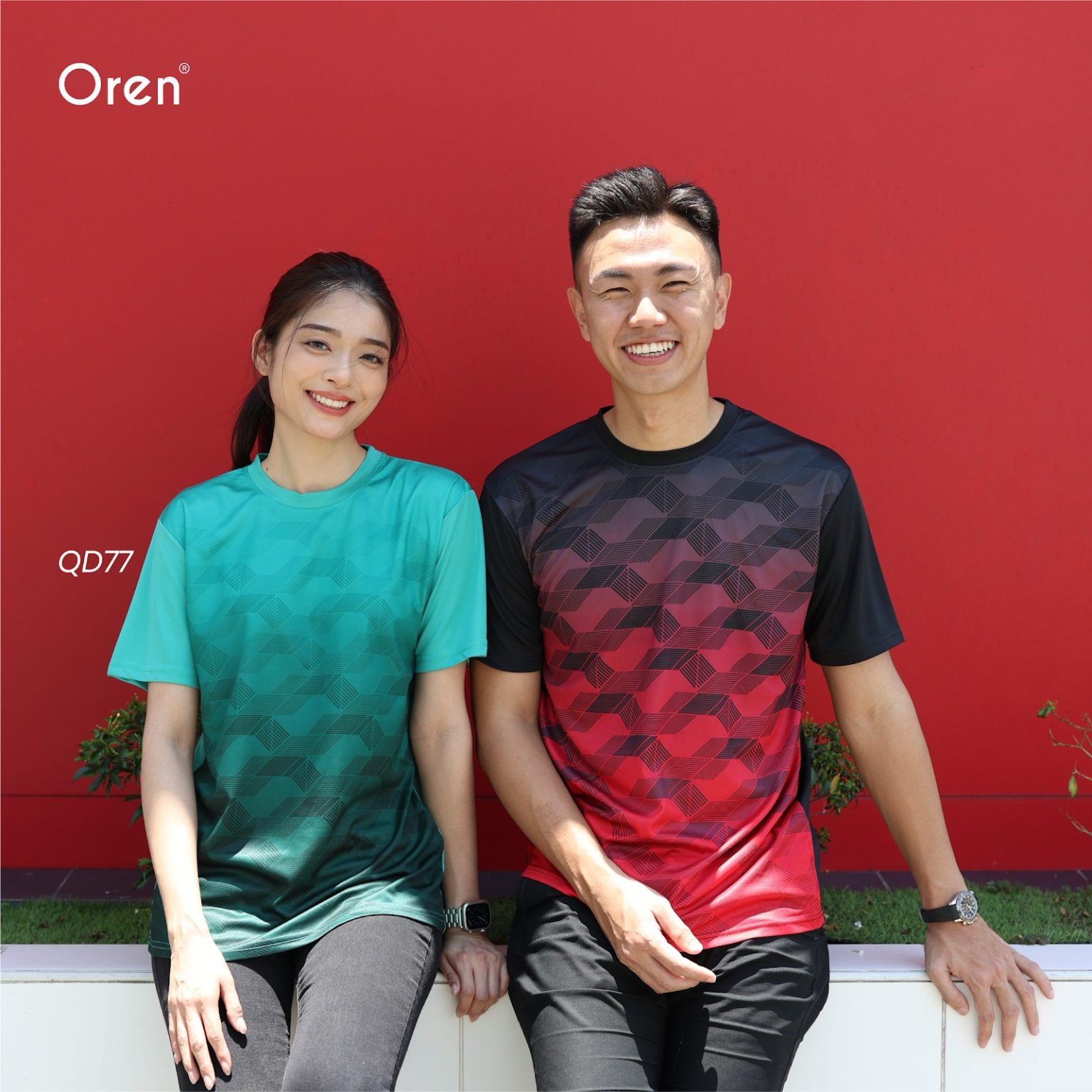 OREN QD77 Dri Fit Round Neck T Shirt - 150GSM